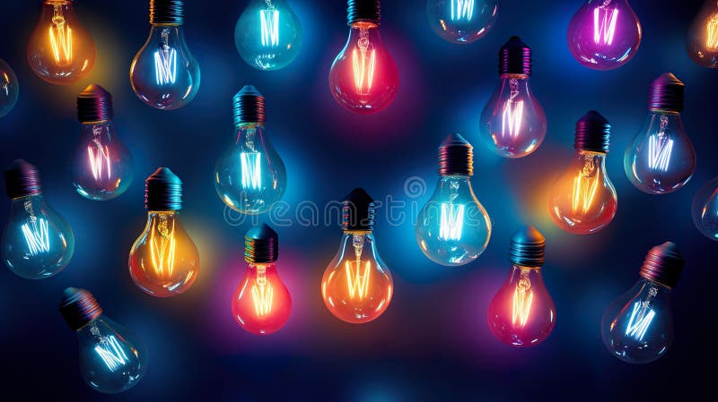Collection of Light Bulb Pattern Background, Electric Lamp Texture ...