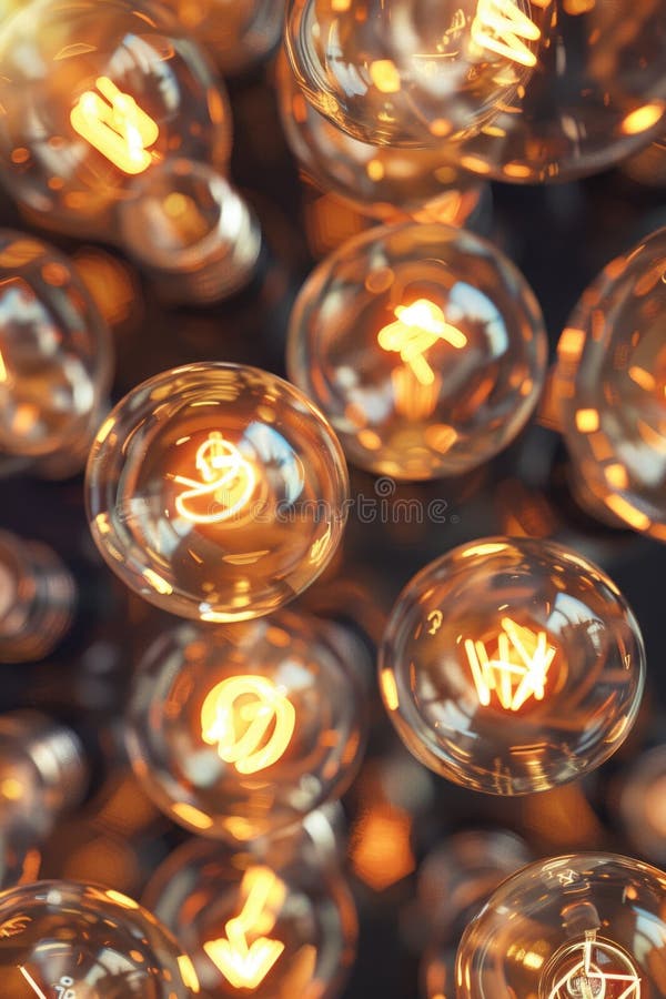A Collection of Light Bulbs on a Table, Perfect for Illustrating ...