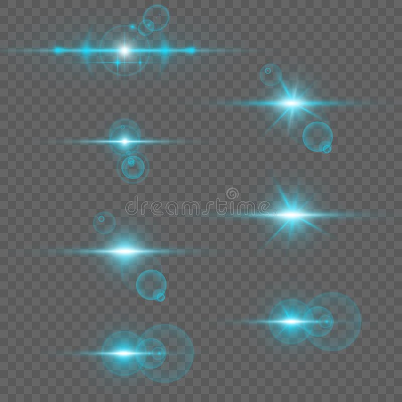 Collection of Light Effects. Stock Vector - Illustration of cyen ...