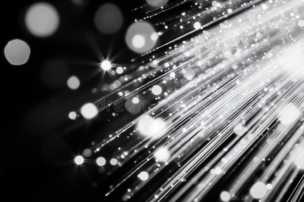 A Collection of Lights in Monochrome Format Stock Photo - Image of ...