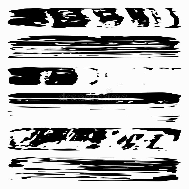 Collection Line Banners Graffiti Stock Vector - Illustration of line ...