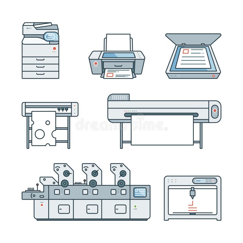 Collection of Linear,flat Offset Printer,3D Printer,Scanner,Laser ...
