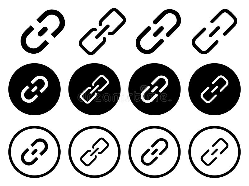 Collection of Link Icon Vector Stock Illustration - Illustration of ...