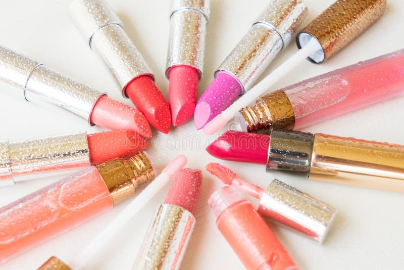 Collection of lipsticks stock image. Image of fashion - 79611503