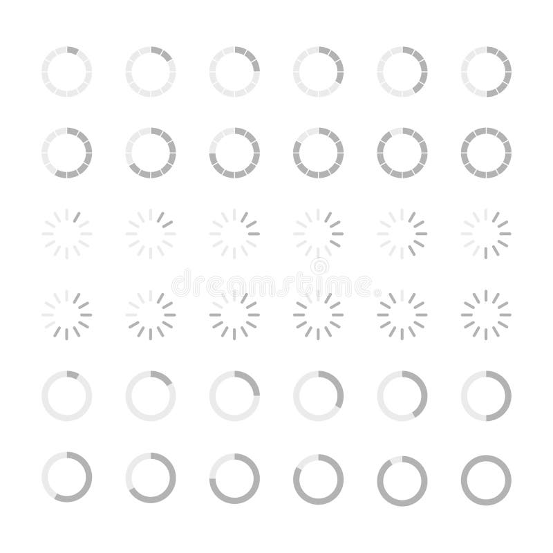 Loading Progress Bar. Circle Shape. 50 Loading. White Background ...