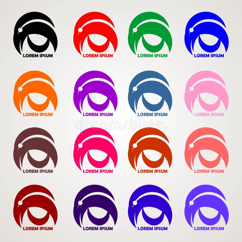 A Collection of Logo Designs Stock Illustration - Illustration of ...