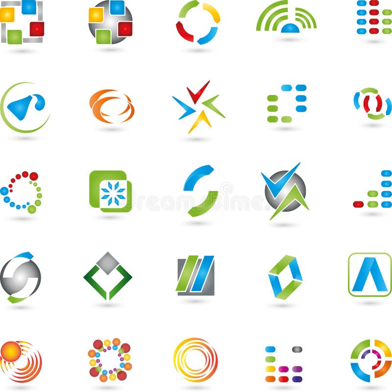 Collection of Logos, Button, Services Stock Vector - Illustration of ...