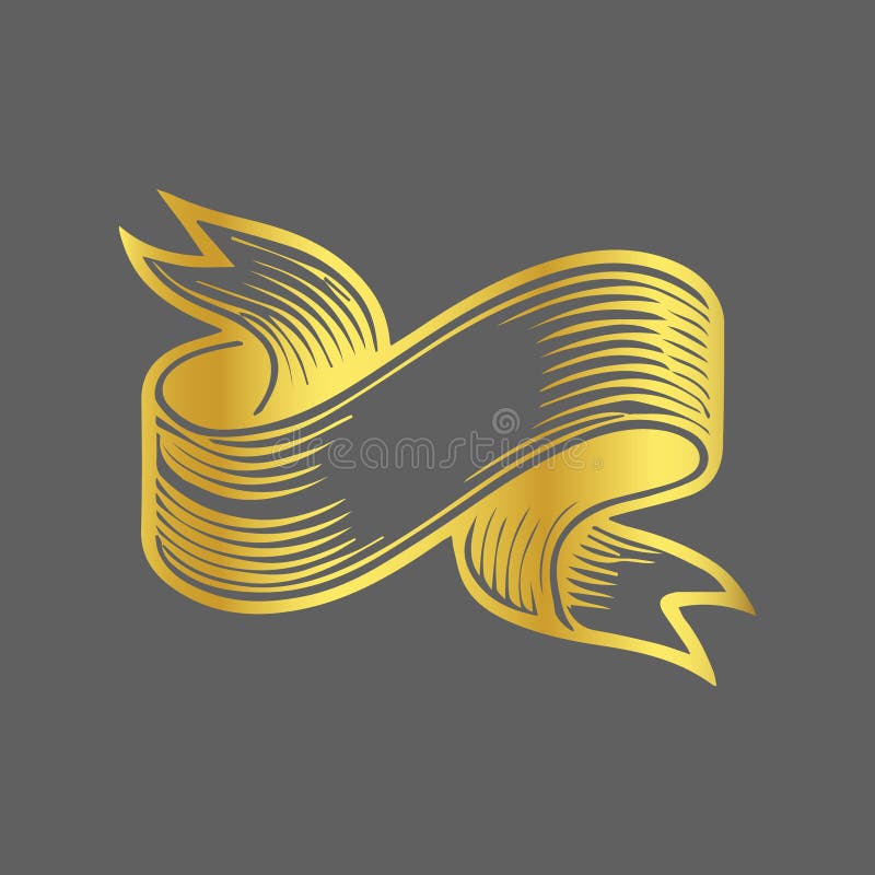 Collection of Luxurious Realistic Gold Ribbons Stock Vector ...