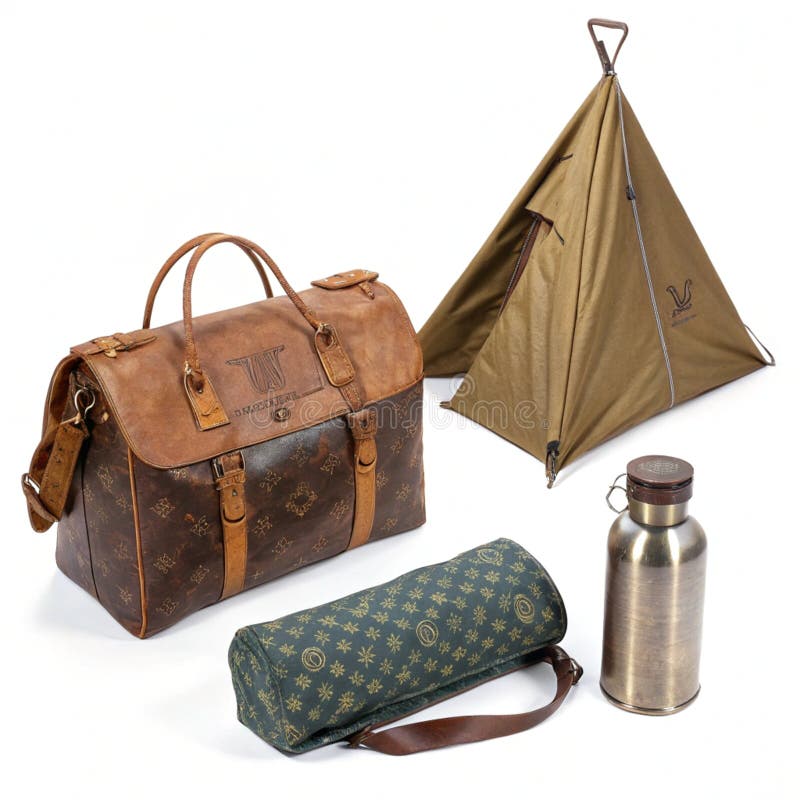 LV Objects Nomads Isolated on White Background Stock Illustration ...