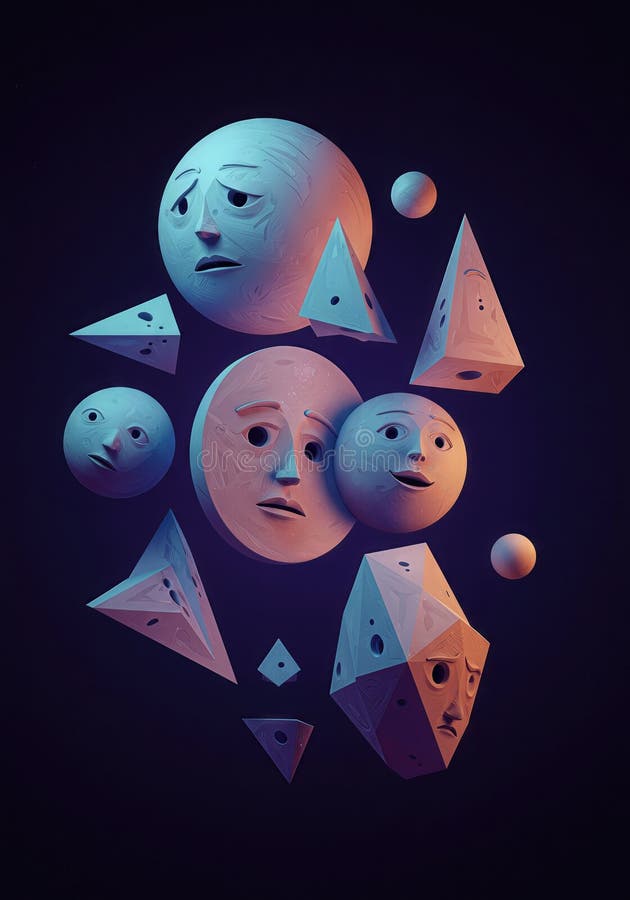 Mathematical Shapes Experience Express Emotions Triangles Circles ...