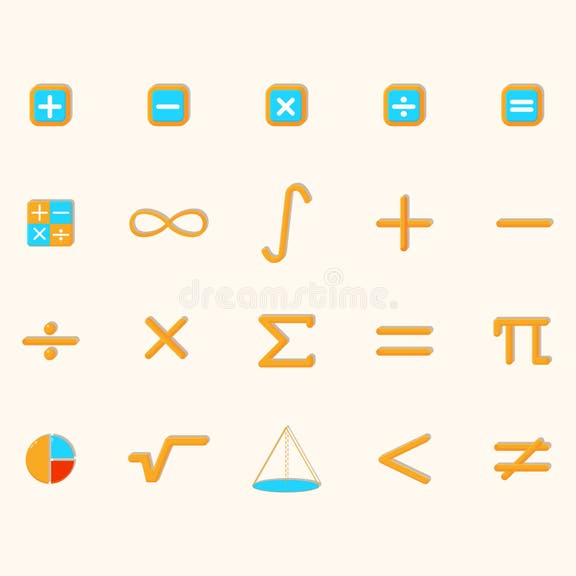 Mathematical Symbols Stock Illustrations – 6,258 Mathematical Symbols ...