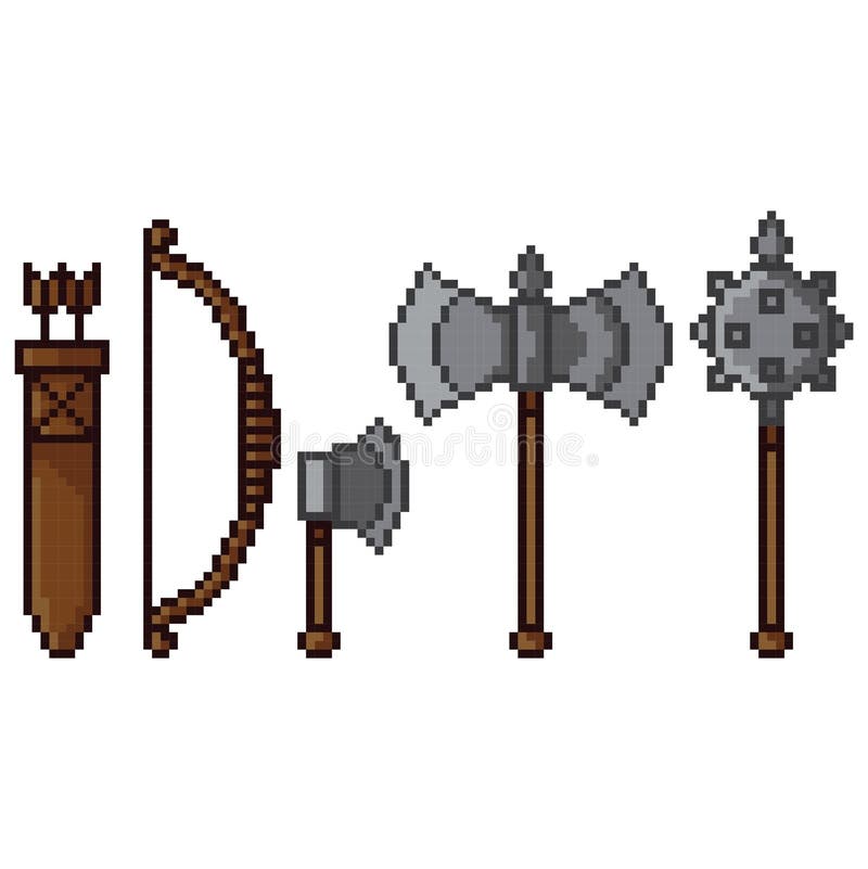 Mace Pixel Art Stock Illustrations – 16 Mace Pixel Art Stock ...