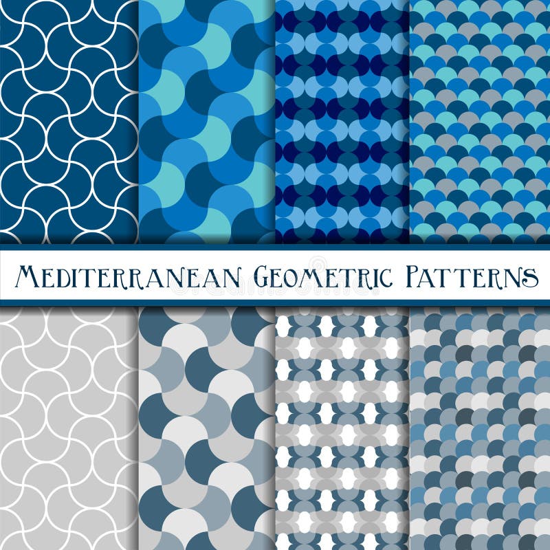 Geometric Mediterranean Patterns Stock Illustrations – 661 Geometric ...