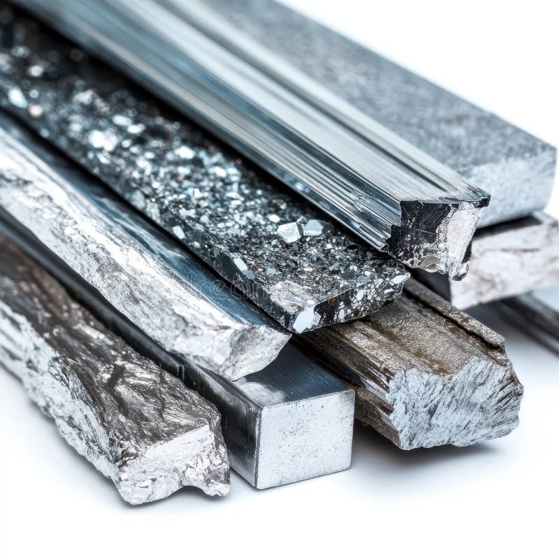 A Collection of Metal Bars is Organized in a Vertical Stack, Showcasing ...