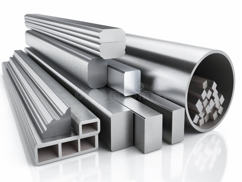 Assorted Metal Profiles and Tubing Stock Photo - Image of crosssection ...