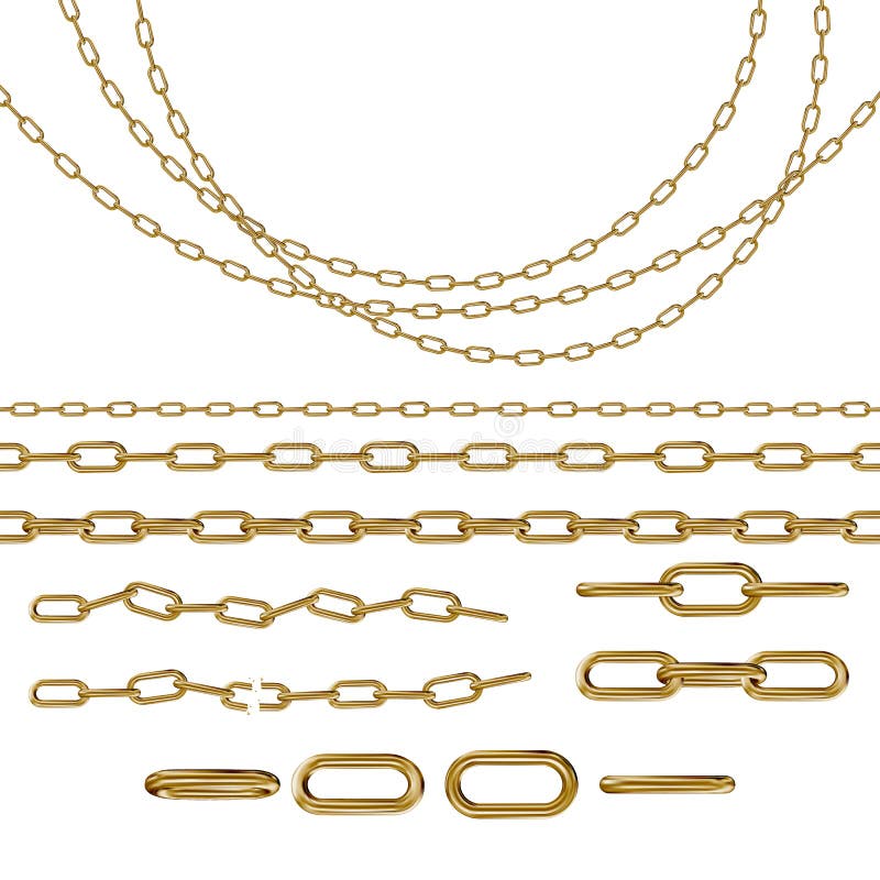 Metal Chains or Shackles Isolated on a Transparent Background Stock ...