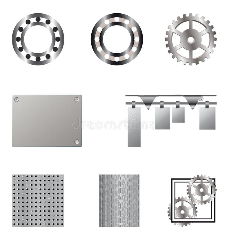 Vector Car Parts-Set 2 stock vector. Illustration of isolated - 11035680