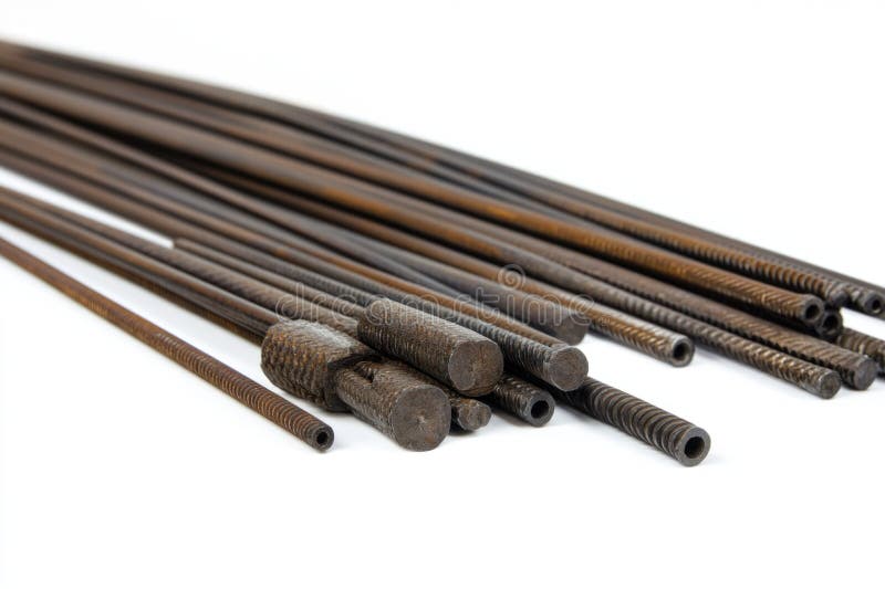 A Collection of Metal Rods Arranged on a Clean White Surface, Ideal for ...