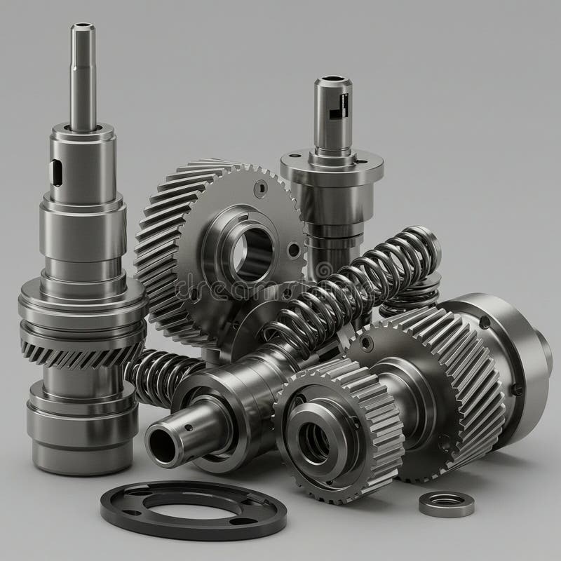 Metallic Machine Components Stock Illustrations – 4,885 Metallic ...