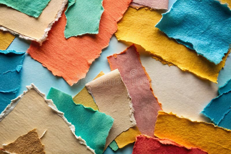 Realistic Torn Paper Edges a Grungy Craft Background Set for Design ...