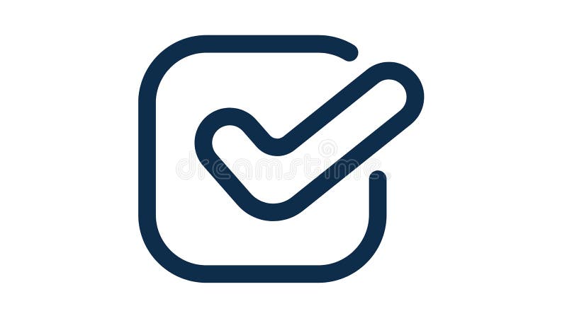 Collection Minimal Check Mark Icon Stock Illustration - Illustration of ...