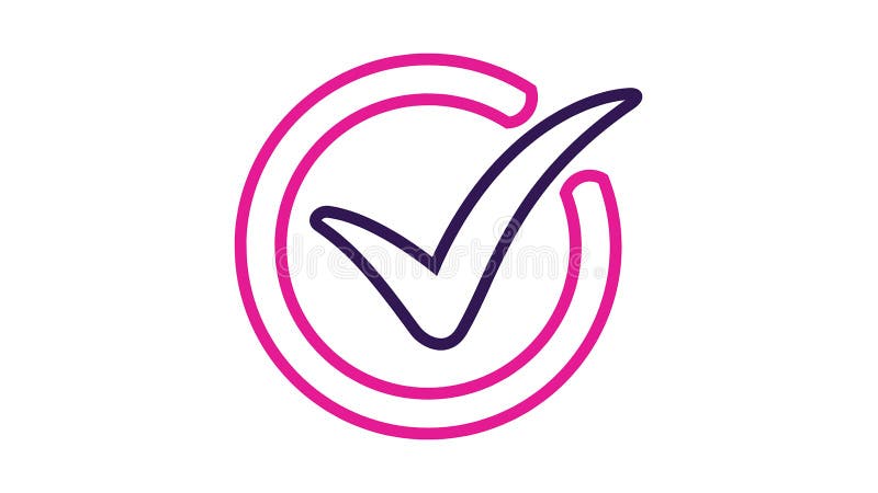 Collection Minimal Check Mark Icon Stock Illustration - Illustration of ...