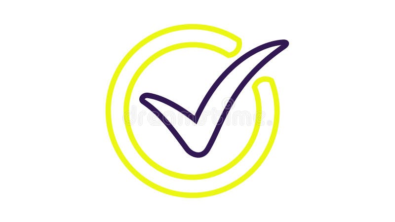 Collection Minimal Check Mark Icon Stock Illustration - Illustration of ...