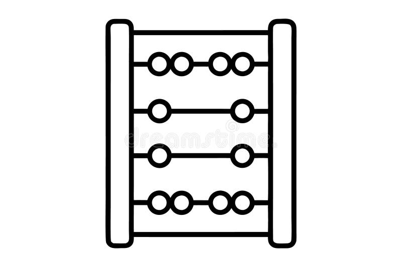 Collection of Minimalist Line Art Abacus Illustrations, Ideal for ...