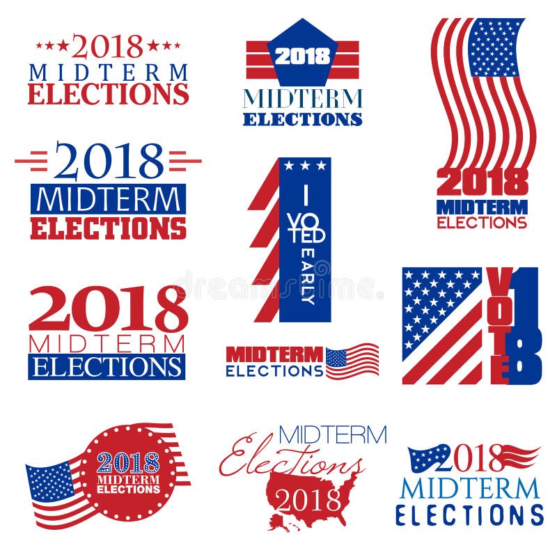 Collection of Mnemonics on Midterm Elections Stock Vector ...