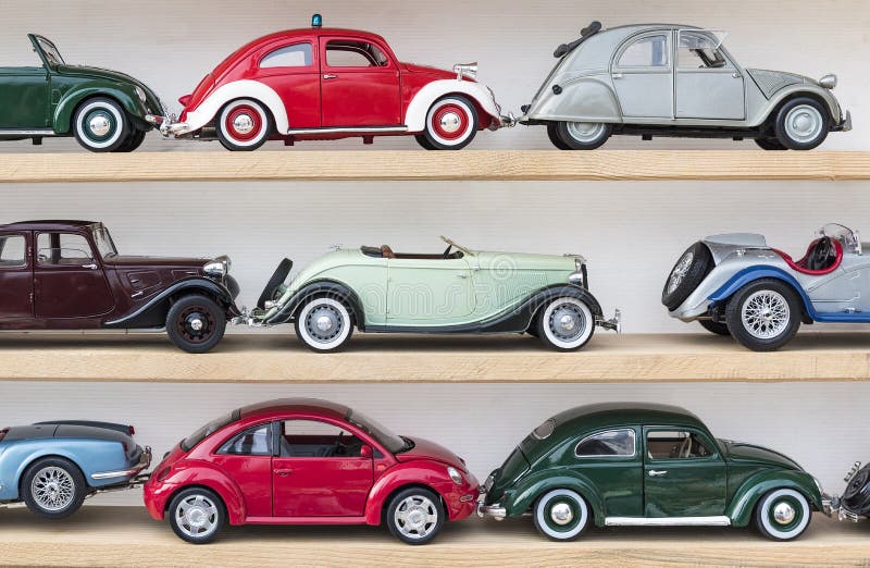 Collection of model cars stock image. Image of glass - 243580497