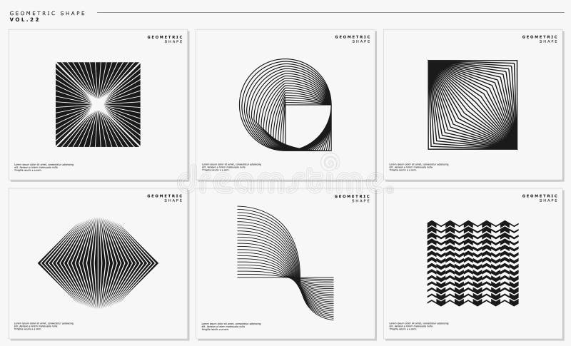 Collection of Modern Abstract Basic Shape Logo Design Template. Blend ...