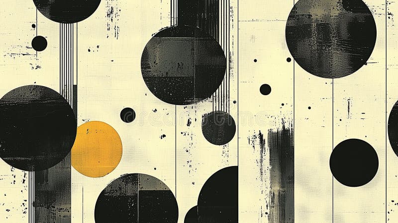 Modern Abstract Geometric Patterns with Vintage Texture Stock ...