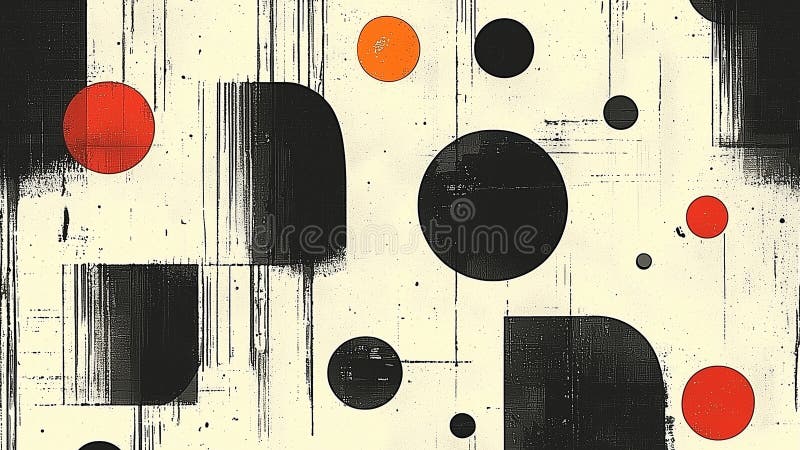 Modern Abstract Geometric Patterns with Vintage Texture Stock ...