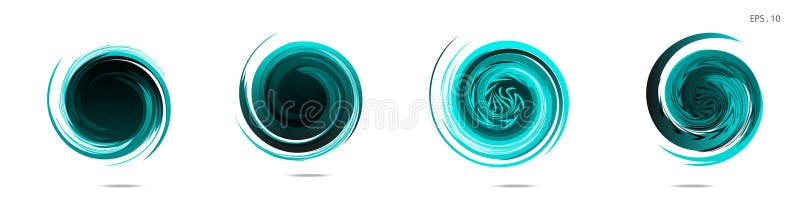 Collection of Modern Abstract Graphic Elements. Vortex Vector ...