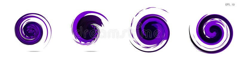 Collection of Modern Abstract Graphic Elements. Vortex Vector ...