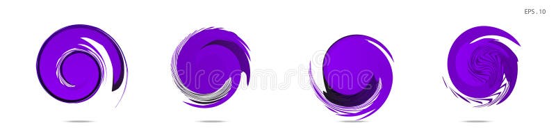 Collection of Modern Abstract Graphic Elements. Vortex Vector ...