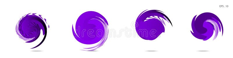 Collection of Modern Abstract Graphic Elements. Vortex Vector ...