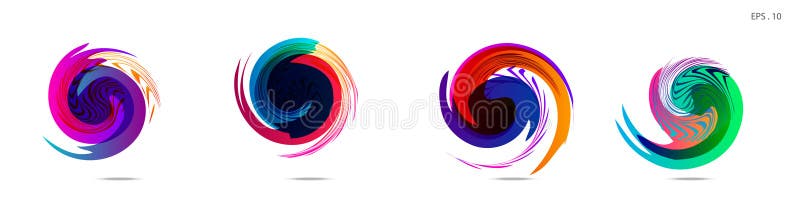 Vortex Vector Background. Templates for Logo Design, Leaflets or ...