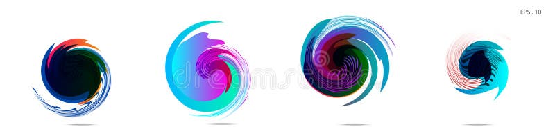 Vortex Vector Background. Templates for Logo Design, Leaflets or ...