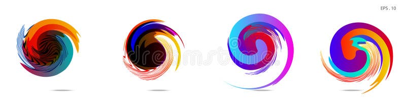 Vortex Vector Background. Templates for Logo Design, Leaflets or ...