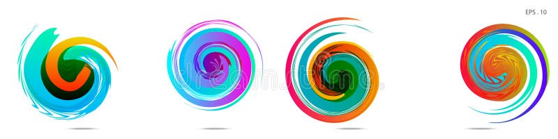 Vortex Vector Background. Templates for Logo Design, Leaflets or ...