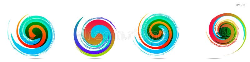Vortex Vector Background. Templates for Logo Design, Leaflets or ...