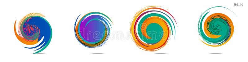 Vortex Vector Background. Templates for Logo Design, Leaflets or ...