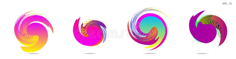 Vortex Vector Background. Templates for Logo Design, Leaflets or ...