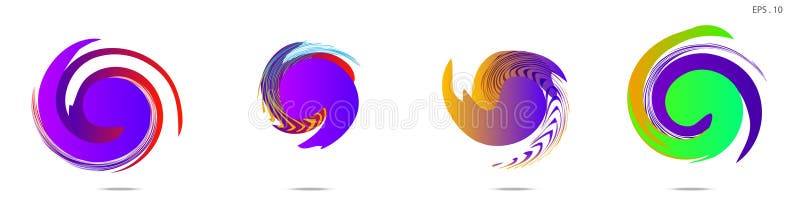 Vortex Vector Background. Templates for Logo Design, Leaflets or ...