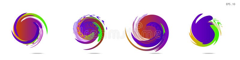 Vortex Vector Background. Templates for Logo Design, Leaflets or ...