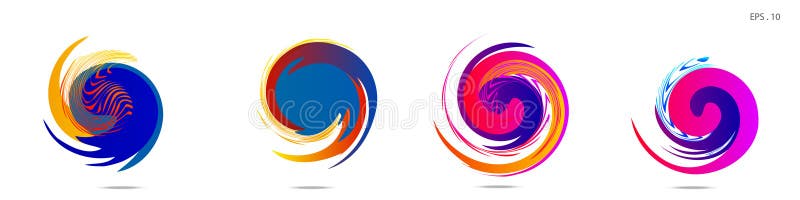 Vortex Vector Background. Templates for Logo Design, Leaflets or ...