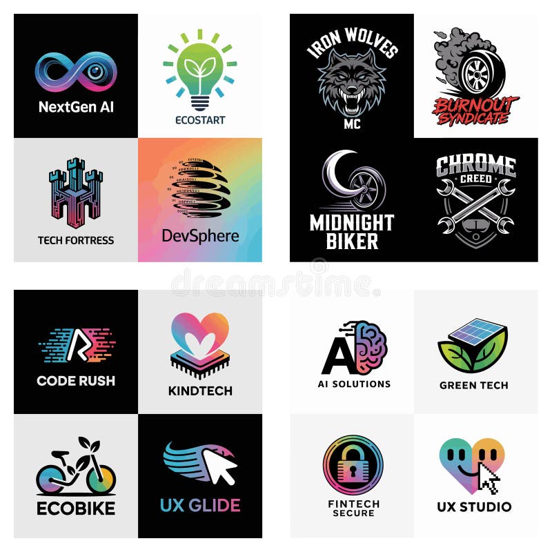 Collection of Modern and Creative Logos for Technology Startups ...
