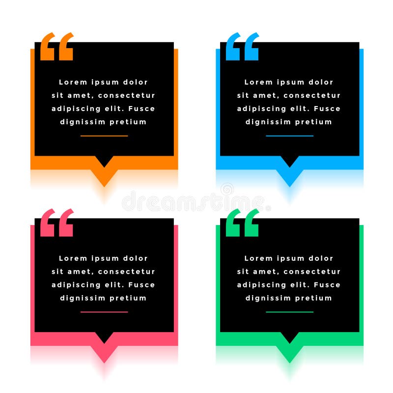 Collection of Modern Quotation Comma Sign Template for Web ...