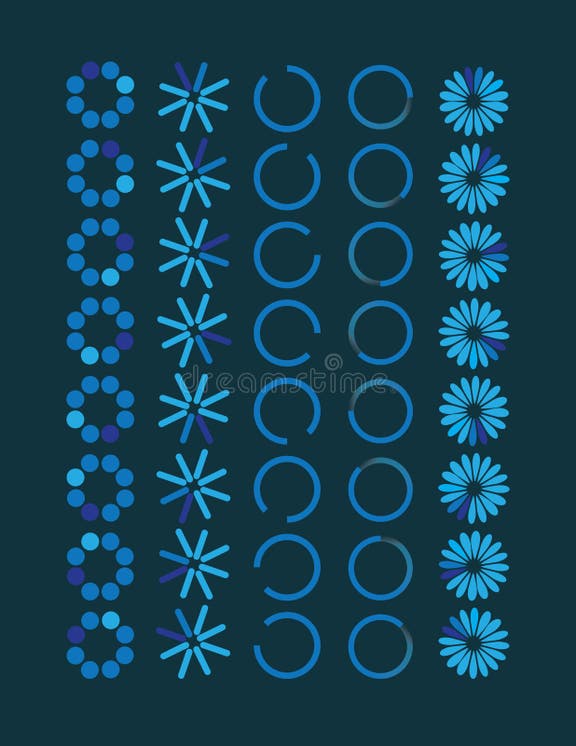 Collection of Modern Vector Preloaders. Loading Bar Stock Vector ...